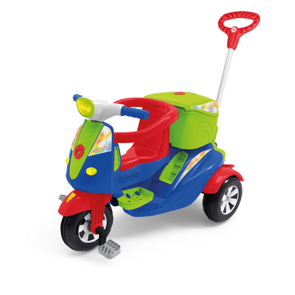 Triciclo Uno Color Azul Verde – Hi Kids Chile